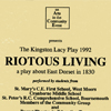 Riotous Living Archive Materials - Wimborne Community Theatre